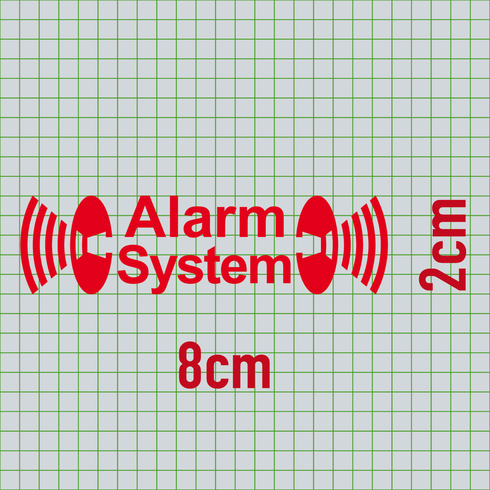 5 Alarm System Red Sticker Tattoo Car Shop Window Outside Tinted Disc ...