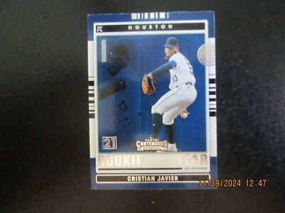 Christian Javier RC 2021 Contenders Rookie of The Year Card #ROY-CJ ...