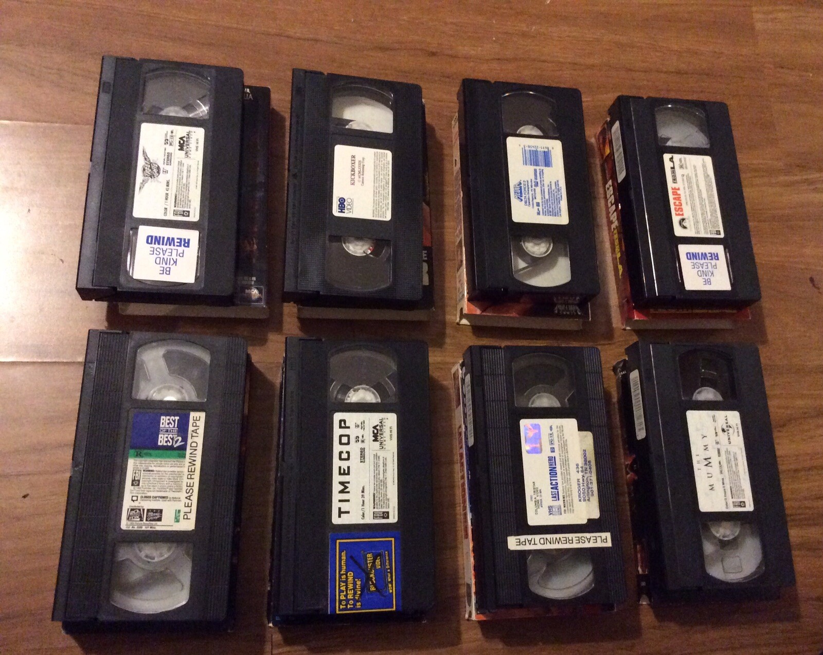 Lot VHS Hit Movies, Best Of The Best, Kickboxer, Street Fighter ...