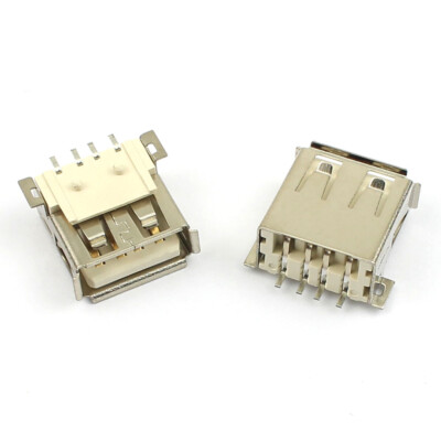 10Pcs USB 2.0 4 Pin 4P AF Female Type A SMT SMD Jack Socket Connector ...
