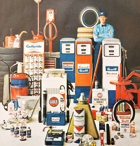 1963 Gulf Oil & Gasoline Advertisement Vintage Gas Pumps Products ...