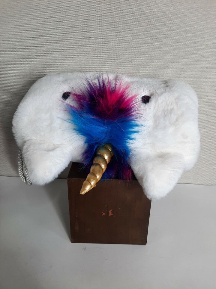 Caticorn Cat Unicorn Plush Muff Muffler Hand Warmer White Pink Blue ...