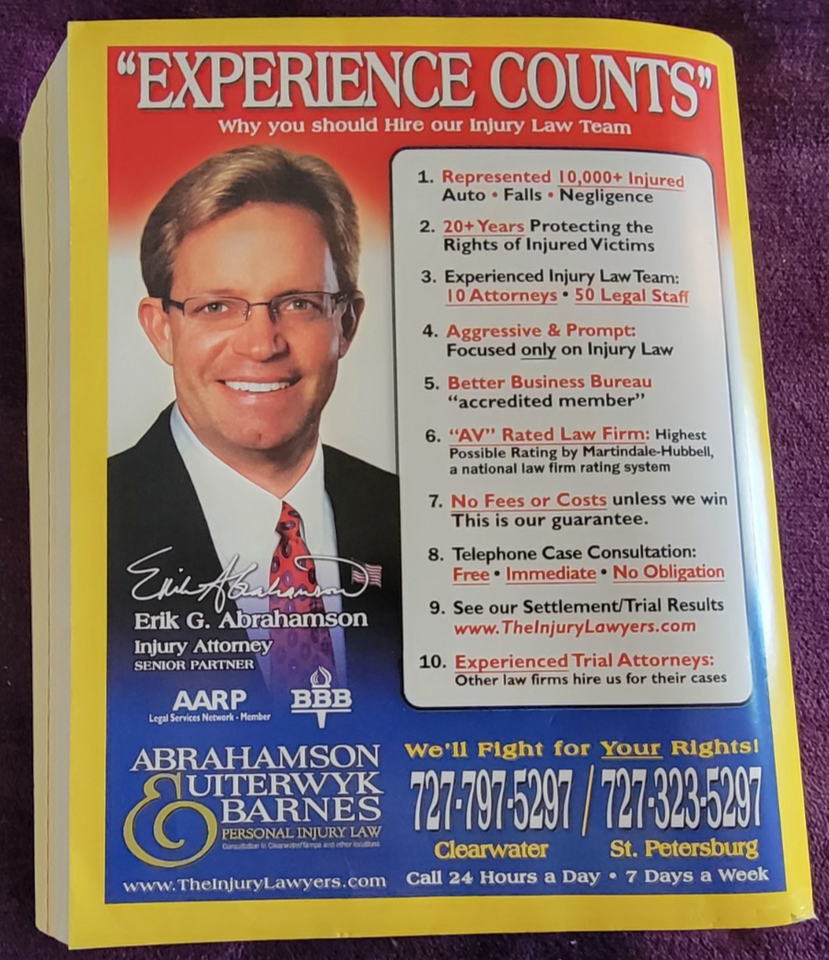 Yellowbook 2010-2011 St. Petersburg Clearwater Largo FL Yellow White ...