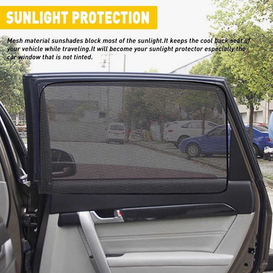 4X Magnetic Car Window Side Shade Sun Cover Mesh Shield UV Protection ...
