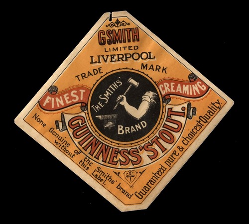 Vintage Smith Dagr Brand Guinness Irish Beer Bottle Label Pub Ireland ...