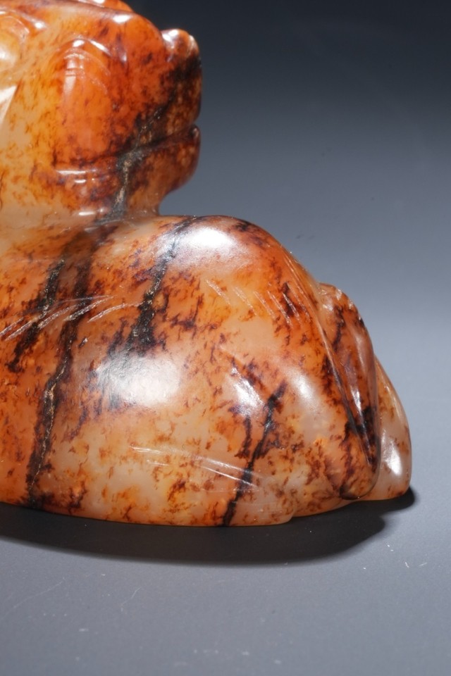 Rare Chinese Hetian Jade Tiger Beast the Han dynasty 206 B.C.-220A.D ...