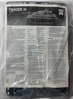 Bagged Kit - Vintage Testors 808 1/35 Scale Panzerkampfwagen Panzer IV ...