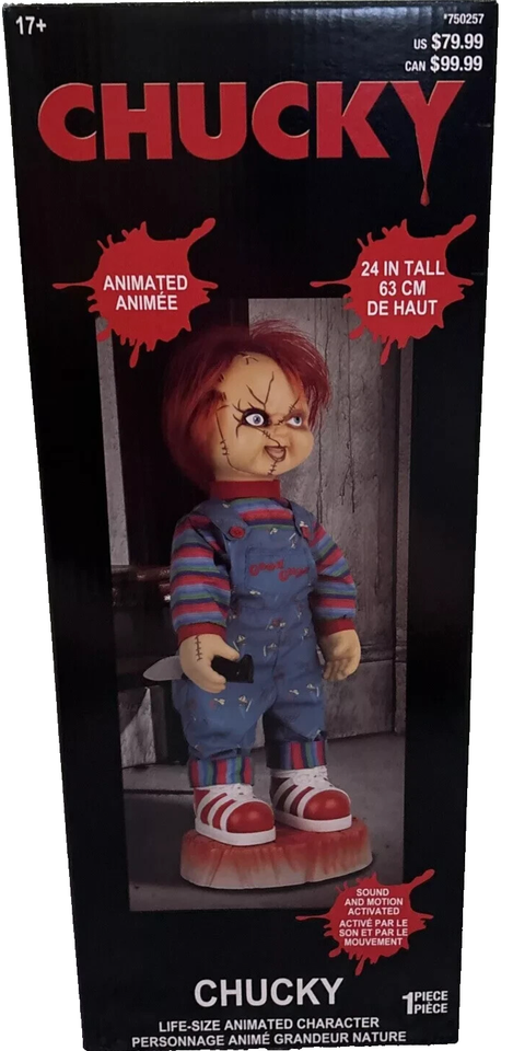 Animated Halloween Chucky Talking Sound & Motion Activated Life Size ...