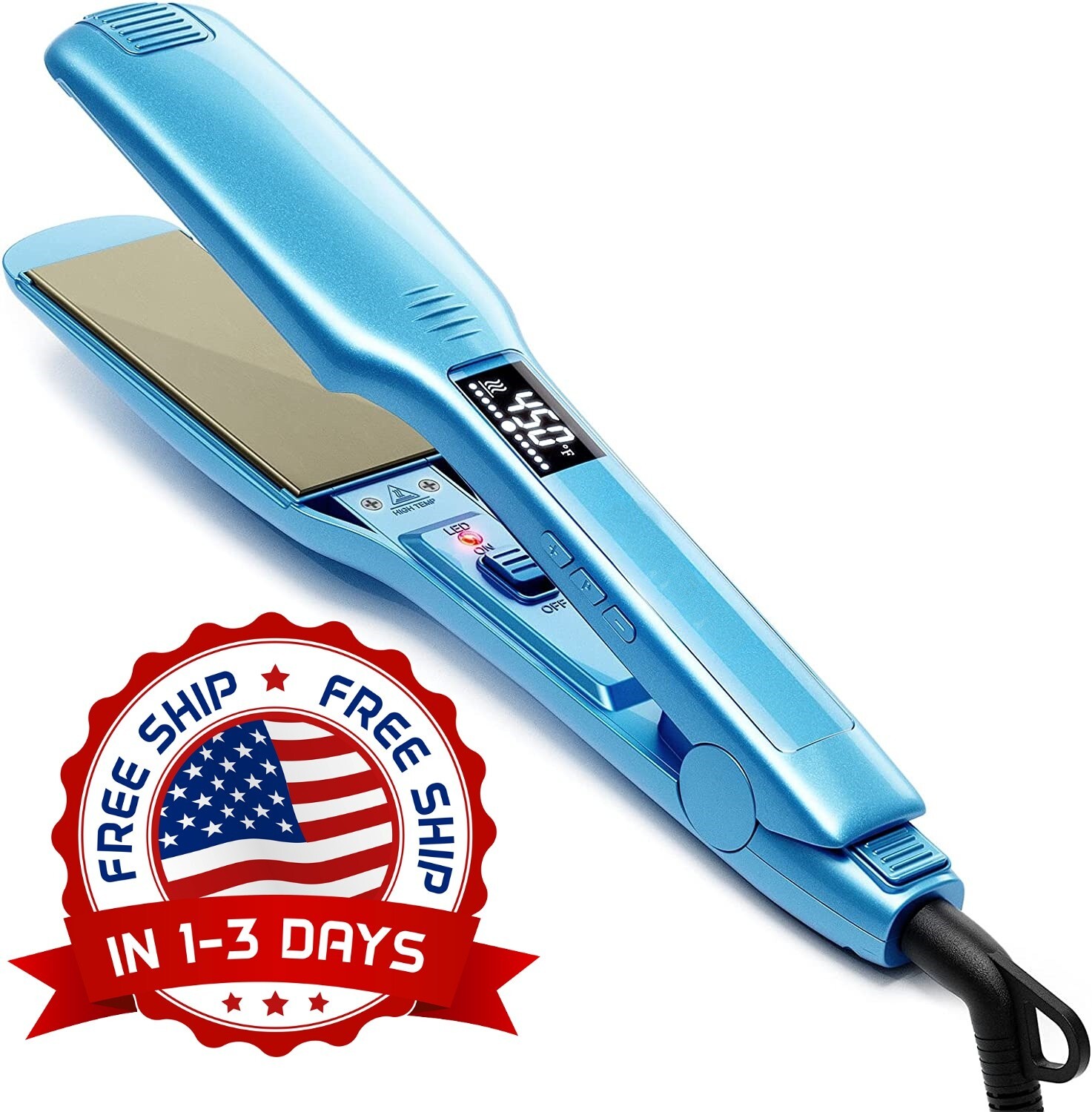 Planchas De Cabello Professional Nano Titanium Para Pelo 1.75" Placa ...