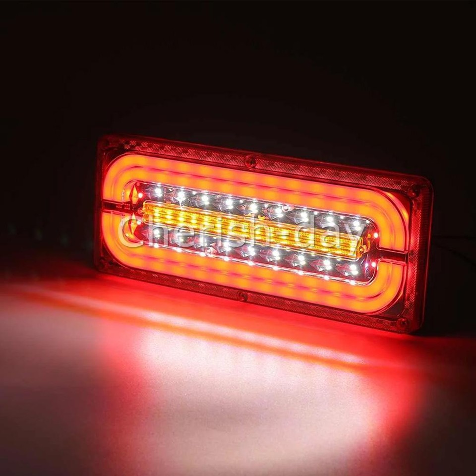 2X LED Tail Lights Sequential Indicator Trailer Ute Caravan Truck Stop ...