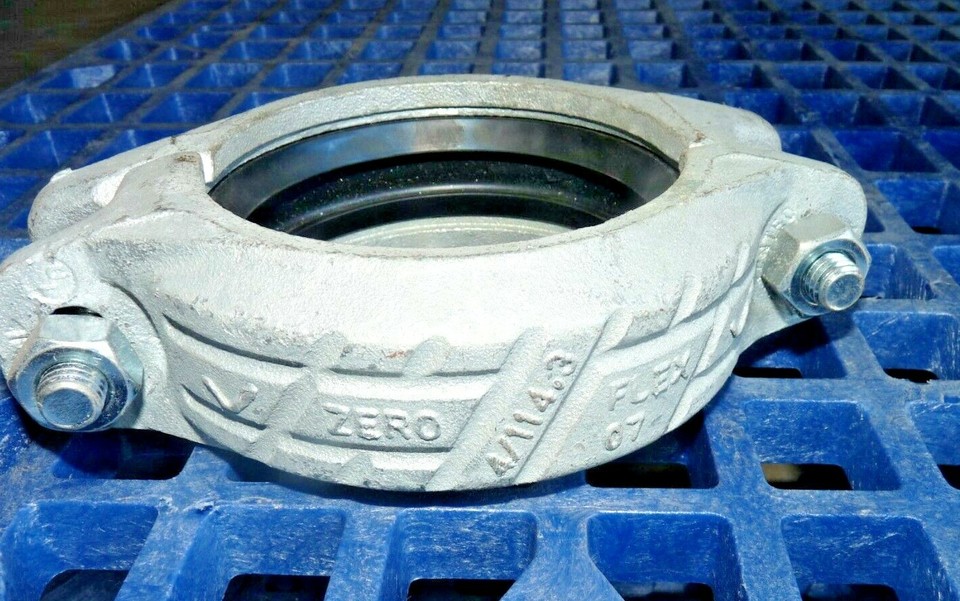 Victaulic 4/114.3 Zero-Flex Rigid Coupling Style 07 4" Galvanized E ...