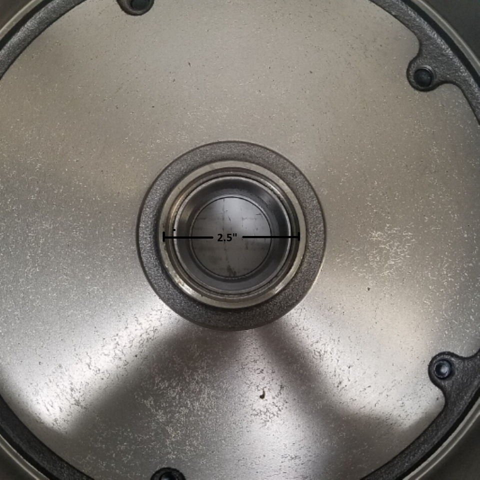 12" x 2" Mobile Home Drum Demountable Hub w/Bolts Wedges Bearings Cap ...