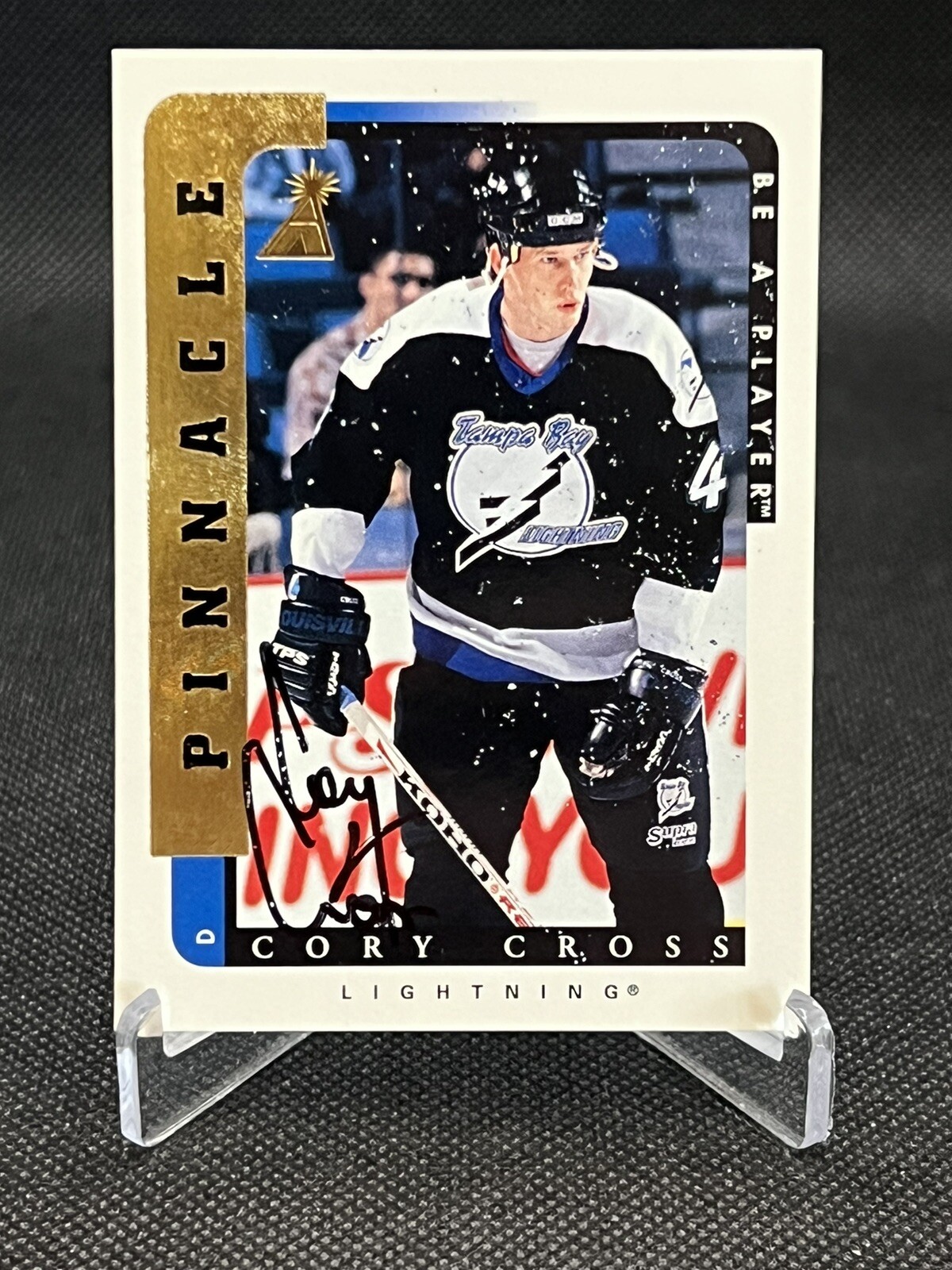 1996-97 Pinnacle Be A Player Auto Cory Cross #143 Tampa Bay Lightning ...