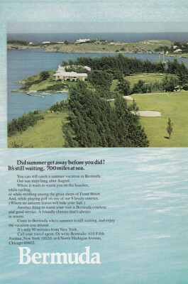 1970 Bermuda: Did Summer Get Away Vintage Print Ad | eBay
