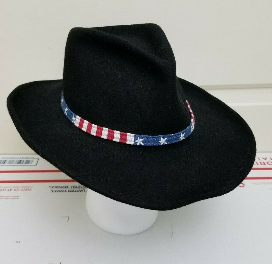 Rockmount Ranch Wear American Flag Cowboy Hat Wool Bl… - Gem