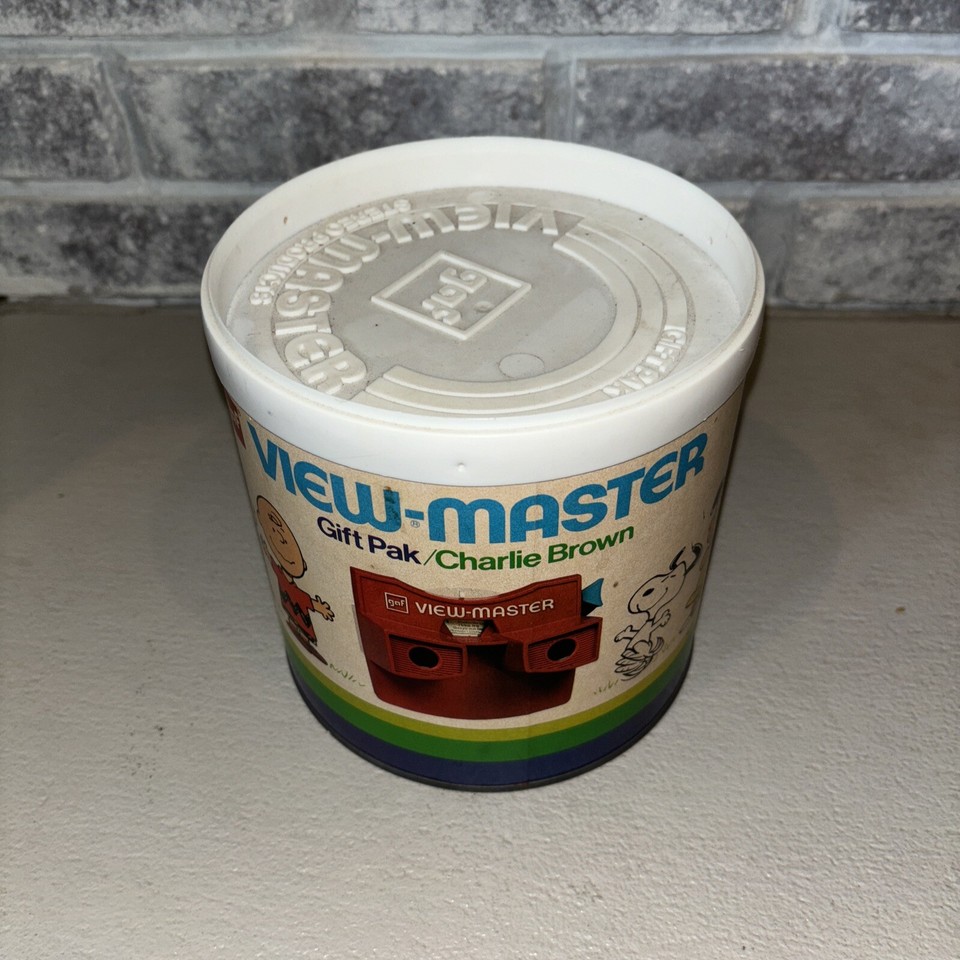 1970'S CHARLIE BROWN PEANUTS VIEW-MASTER GIFT PAK IN ORIGINAL CONTAINER ...
