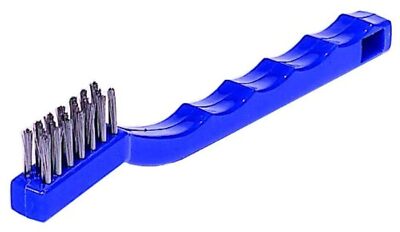 44075 Small Hand Wire Scratch Brush Stainless Steel Fill Plastic Block ...