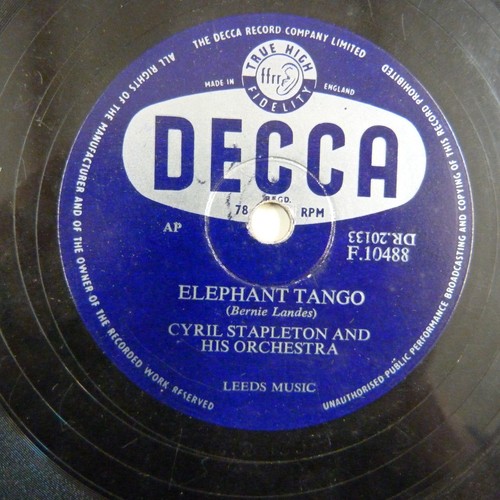 78 rpm CYRIL STAPLETON elephant tango / gabrielle , DECCA F 10488 | eBay UK