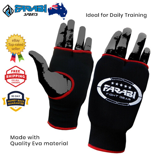 Karate mitts Boxing fist inner glove judo MMA Martial arts hand bandage ...