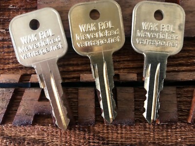 3 keys for Wacker Neuson Roller Heavy Equp 160431, 6896,Landpride Zero ...