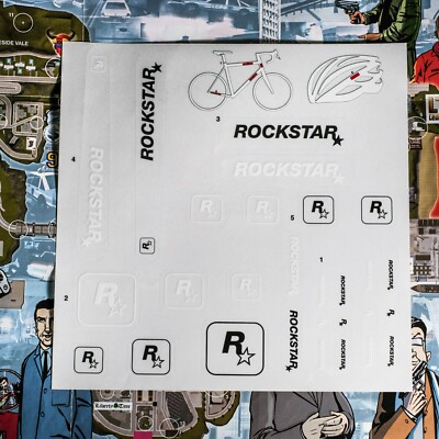 Rockstar Games A4 STICKER SHEET SET | eBay