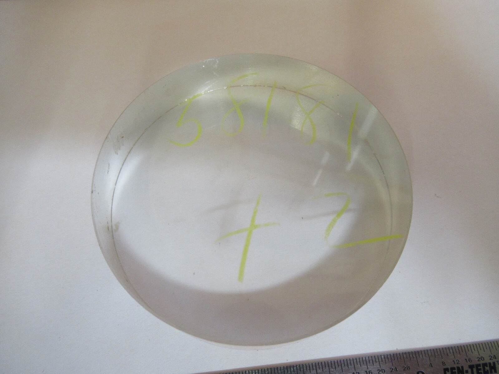 FOR PARTS OPTICAL LARGE LENS PLANO CONVEX unfinished OPTIC AS PICTURED ...