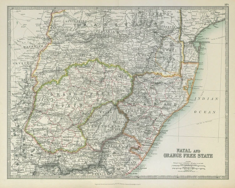 Transvaal South Africa Map