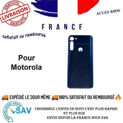 Vitre Arrière Back Cover Bleu Pour Motorola Moto G8 Power | eBay