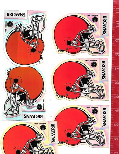 6 vintage 1999 stickers NFL Cleveland Browns licensed NFLP | eBay