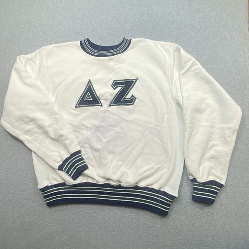 Northwest Knitting Mills Men’s Delta Zeta White Sweatshirt Size 2XL ...