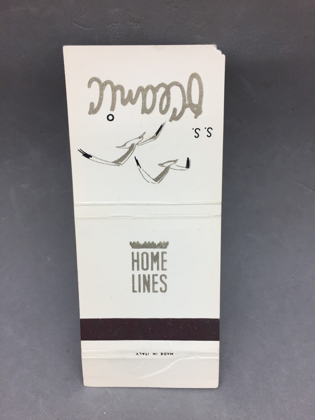 Matchbook Flat Cover Ship SS Oceanic Home Lines Made Italy Vintage | eBay