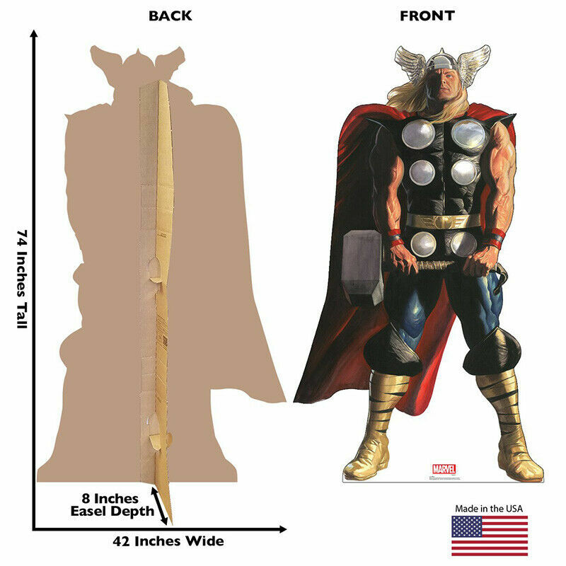 THE AVENGERS THOR MARVEL COMICS LIFESIZED CARDBOARD STANDUP STANDEE ...