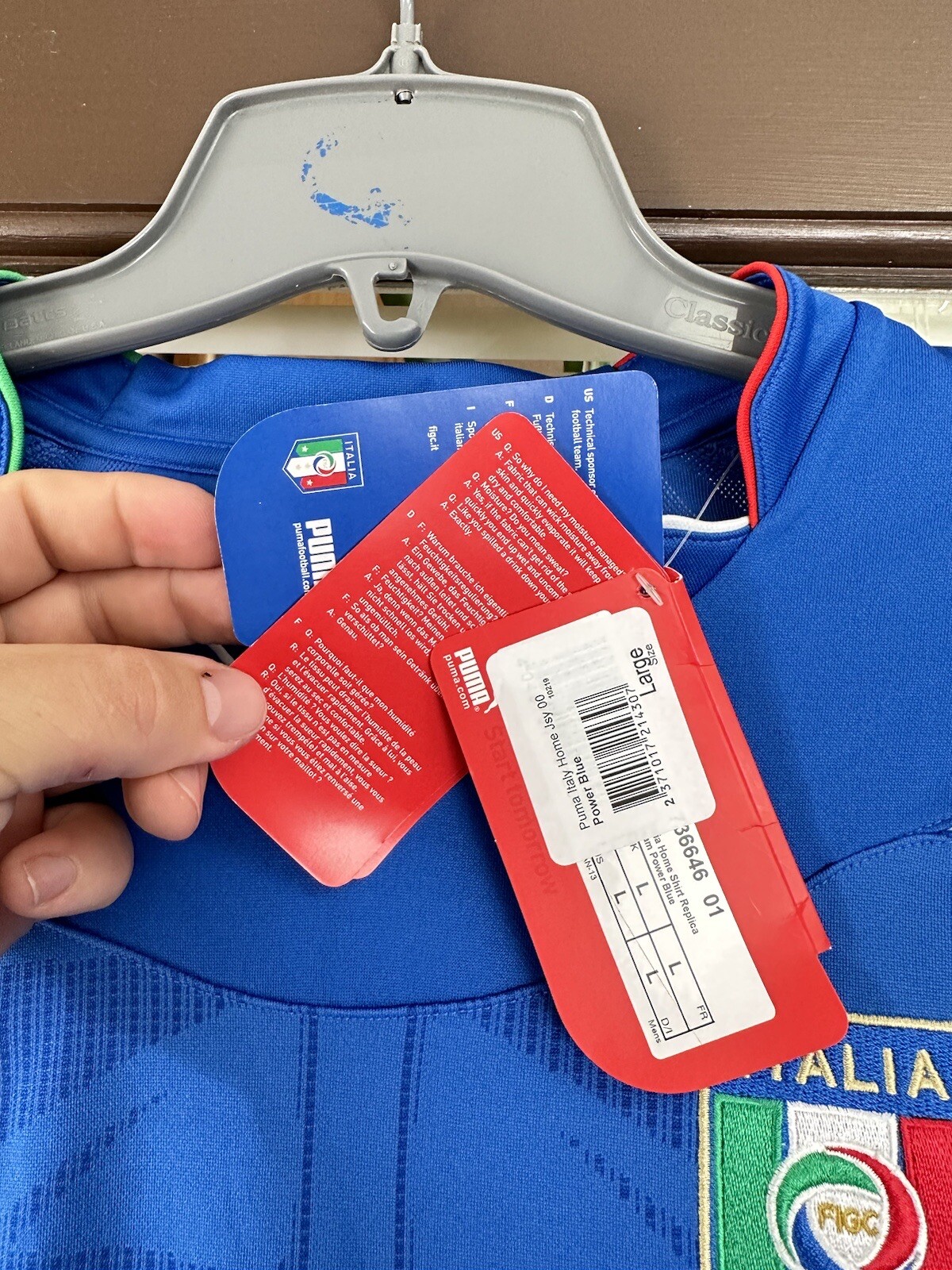 NWT Authentic PUMA Italy 2010 World Cup Football Soccer Jersey Kit ...