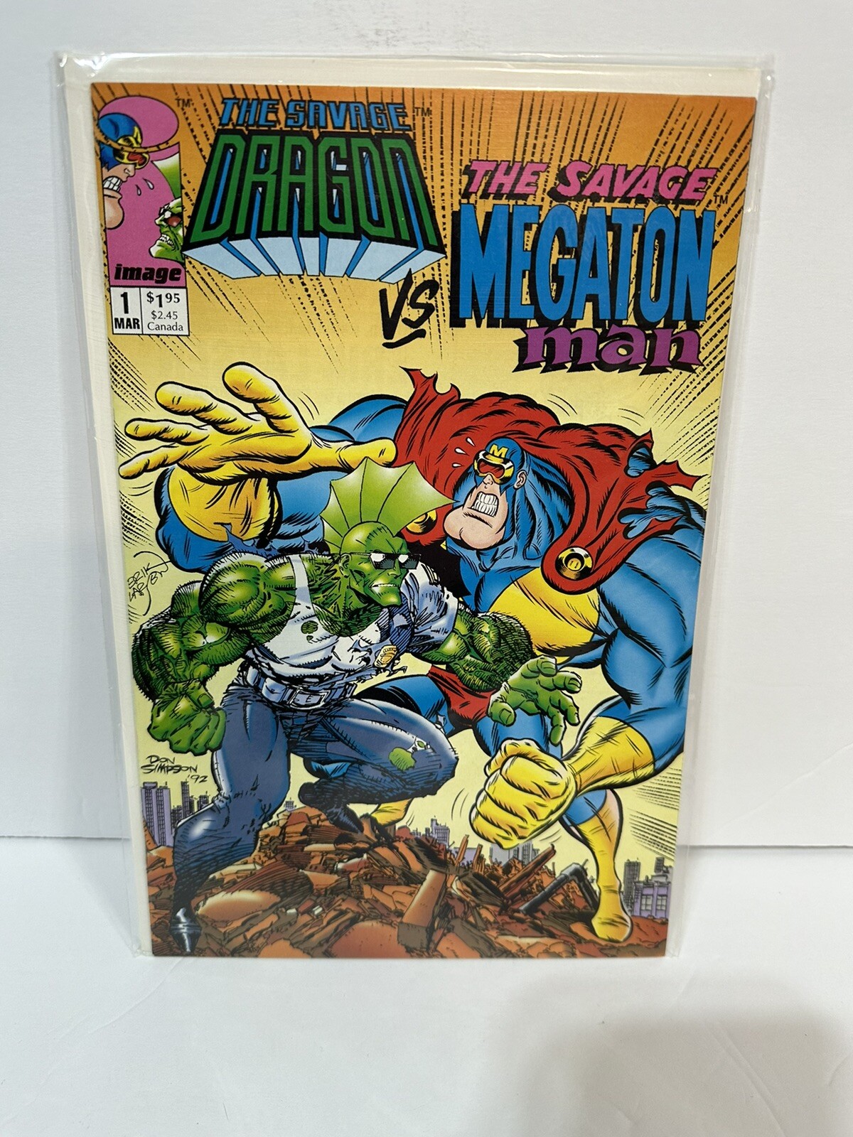 Savage Dragon (Vol 1) #1 - Savage Dragon v Savage Megaton Man 1993 ...