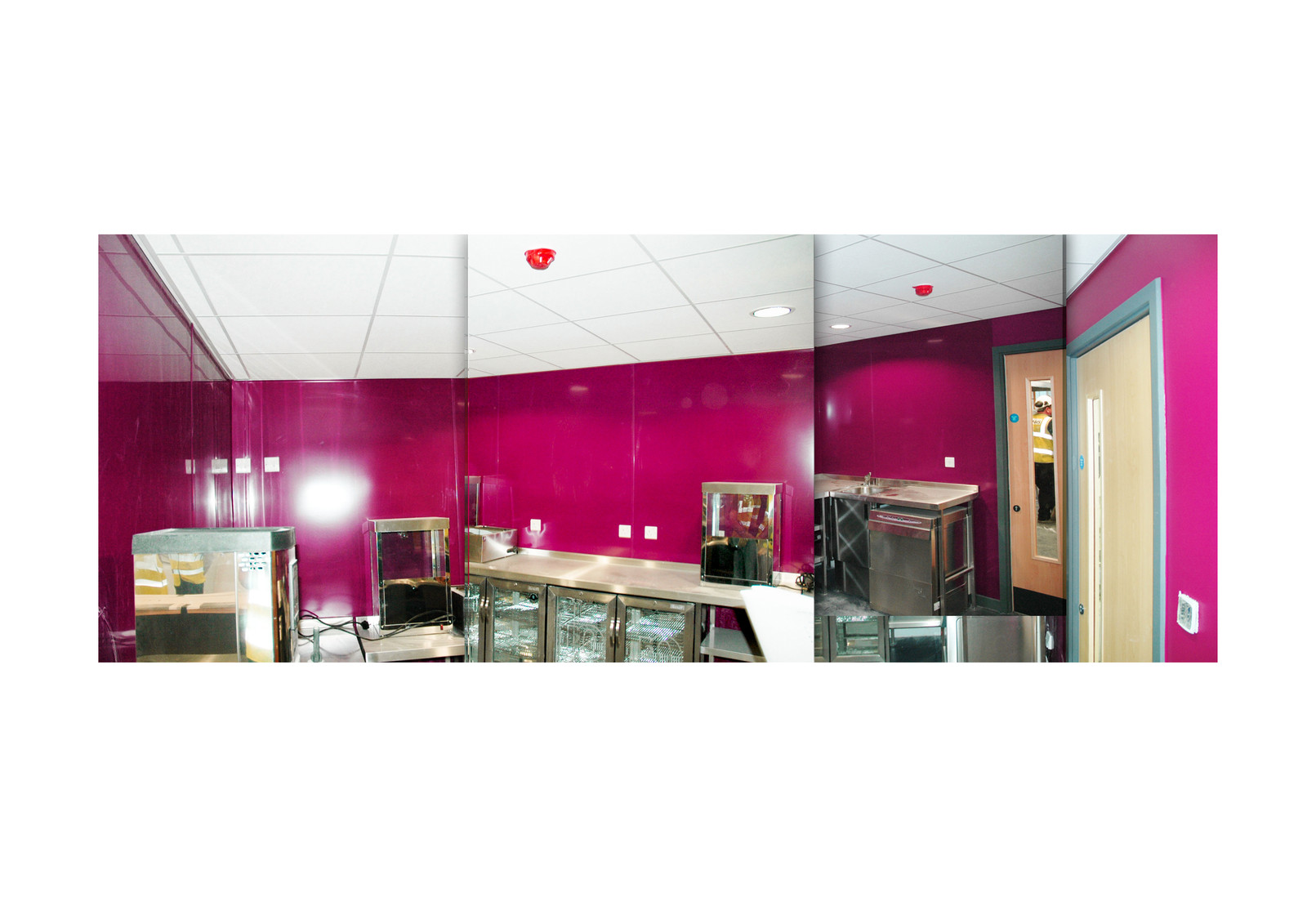 Hygienic PVC 2.5mm Wall Cladding 3050mm x 1220mm in a range of vibrant ...