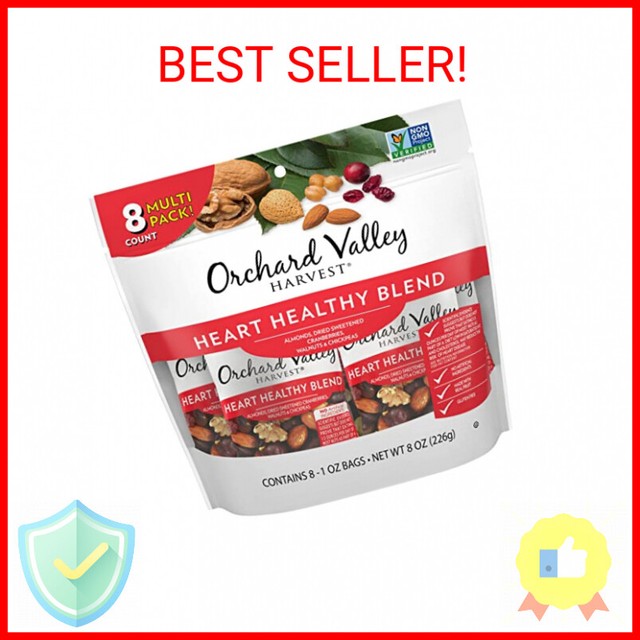 Orchard Valley Harvest Heart Healthy Blend 8 1oz Bags Multi Pack for ...