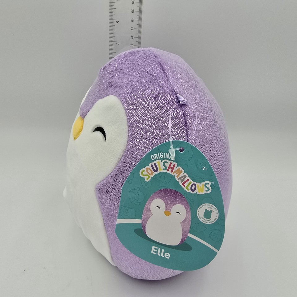 Squishmallow Elle the Purple Penguin Small Plush New With Tags | eBay