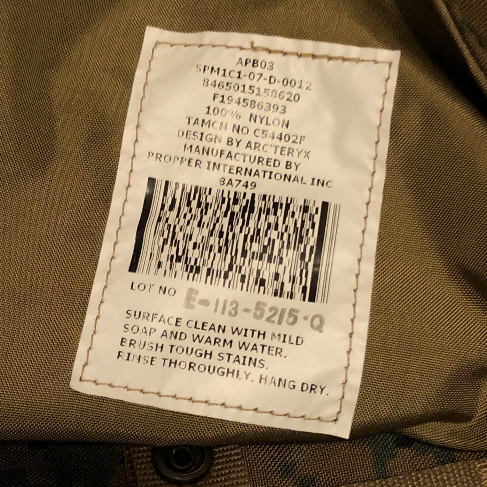 USMC Issued APB03 Marpat Rucksack Propper Digital Arcteryx Backpack ...