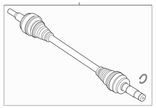 OEM 2020-23 Ford Explorer 4wd Rear LH CV Axle Half Shaft Assembly L1MZ ...