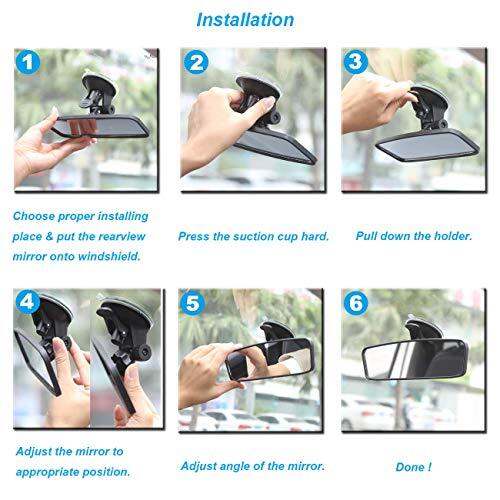 KITBEST Rear View Mirror Learner Driving Instructor Examiner Mirror Car ...