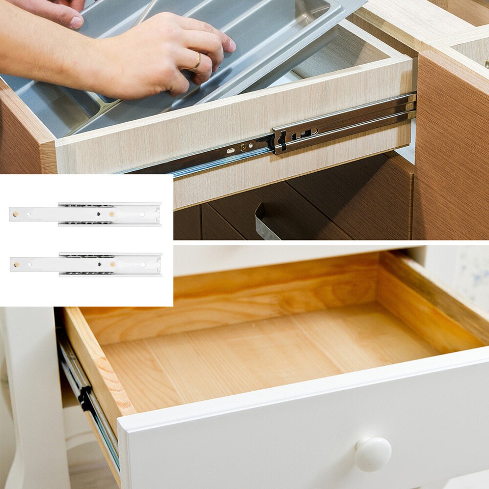 Drawer Slide Bracket Drawer Guides Track Full Extension Drawer Slides ...