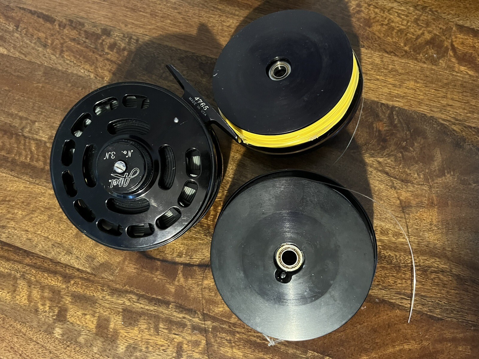 abel 3N fly reel 6wt with backing and 6wt lines, pouch float ...