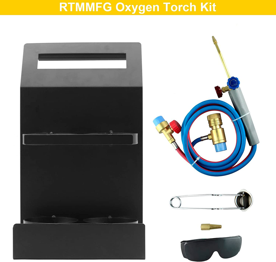 Oxygen MAPP Torch Kit Portable Cylinder Metal Stand, for Soldering ...