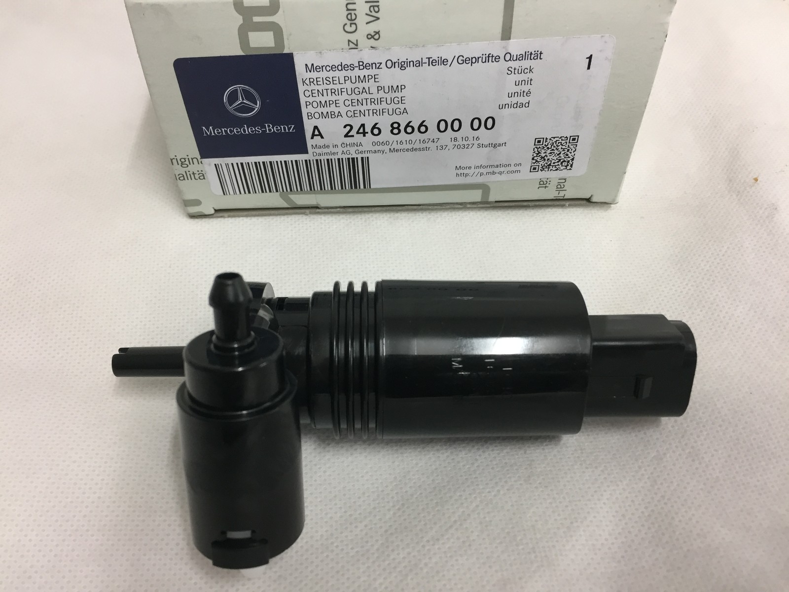 Genuine Mercedes-Benz W176 A-Class W246 B-Class Washer Bottle Pump ...