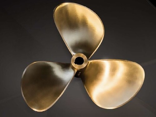 Michigan Marine Canal Line Propeller 3 Blade 17" x 11" 1.5" Shaft 1:12 ...