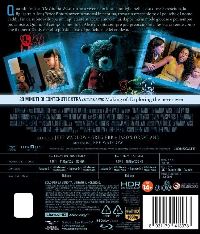 IMAGINARY (2024) 4K UHD Blu-Ray NEW (4K disc is REGION FREE) | eBay