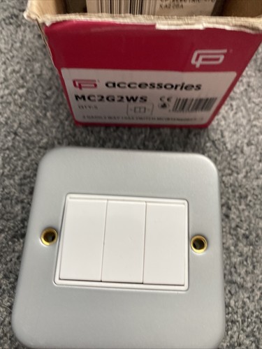 5x CP Electrical 2 Gang 2 Way 10AX Switch MC MC2G2WS | eBay UK