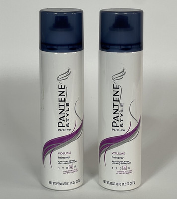 (2 Pack) Pantene Style Pro-V Volume Hairspray Maximum Hold, 11.5 oz ...