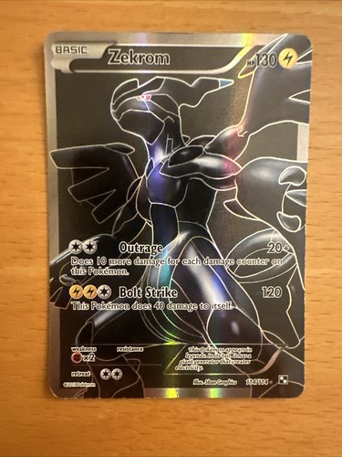 Zekrom 114/114 Black White Base 2011 Full Art Ultra Rare Holo Card | eBay