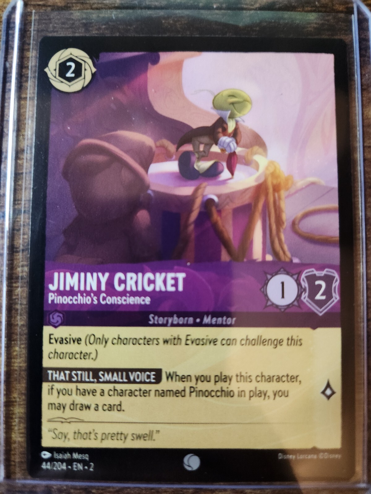 Disney Lorcana TCG Floodborn Jiminy Cricket Pinocchio's Conscience ...
